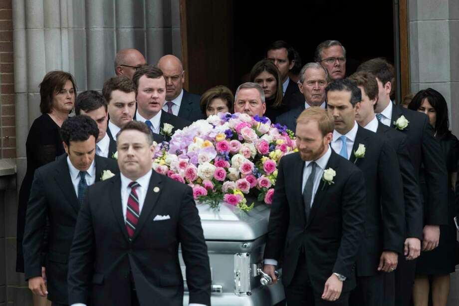 Photos from Barbara Bush's funeral show past presidents, first lady ...