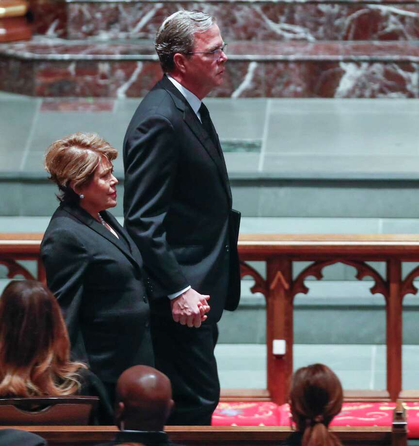 Photos from Barbara Bush's funeral show past presidents, first lady ...