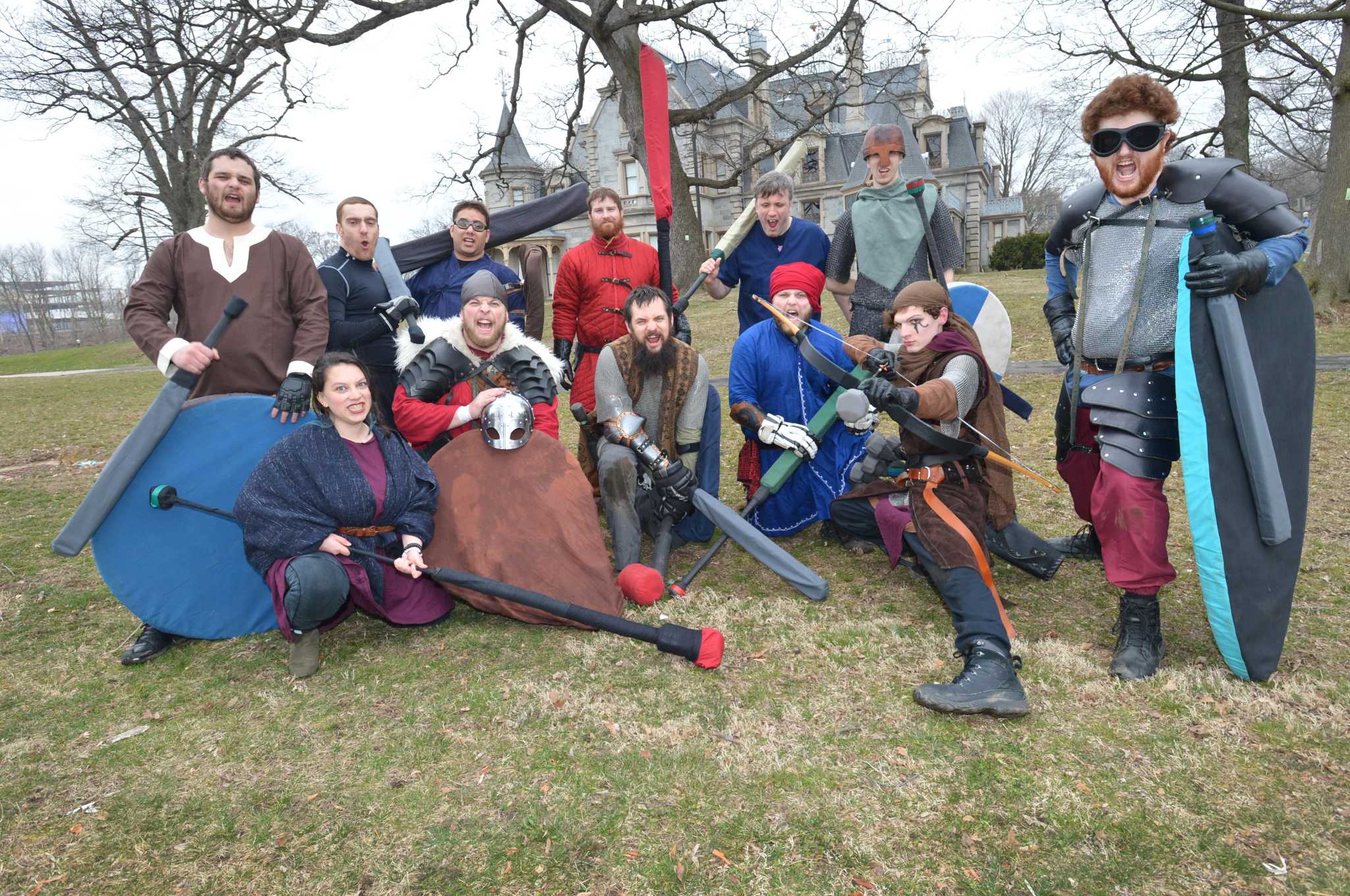 Medieval fight club draws crowd at Maker Faire