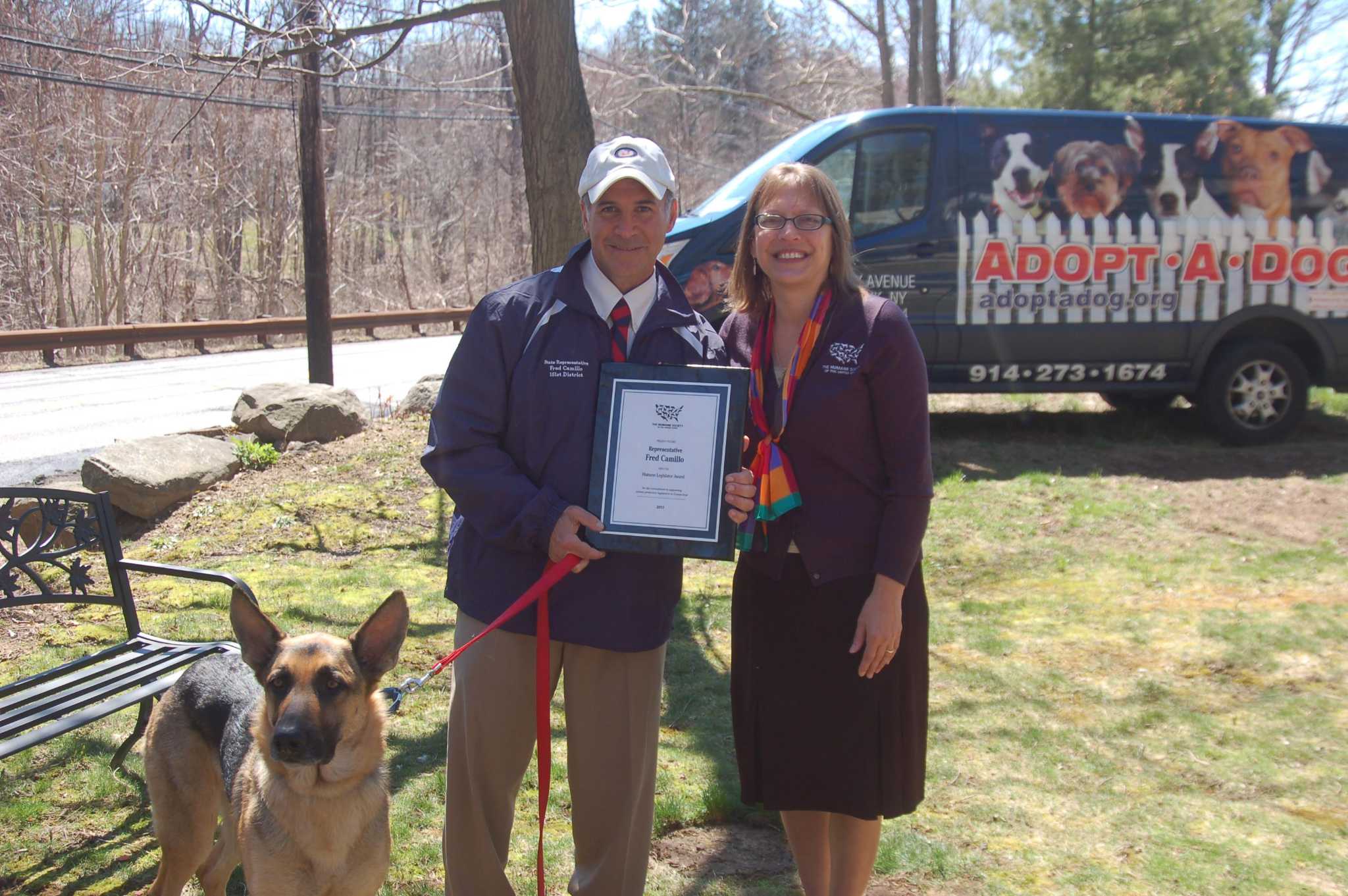 Humane Society honors Camillo for championing animal rights at the Capitol