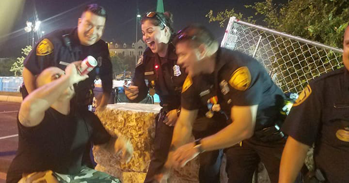 Fiesta-goer explains viral Oyster Bake photo with SAPD officers