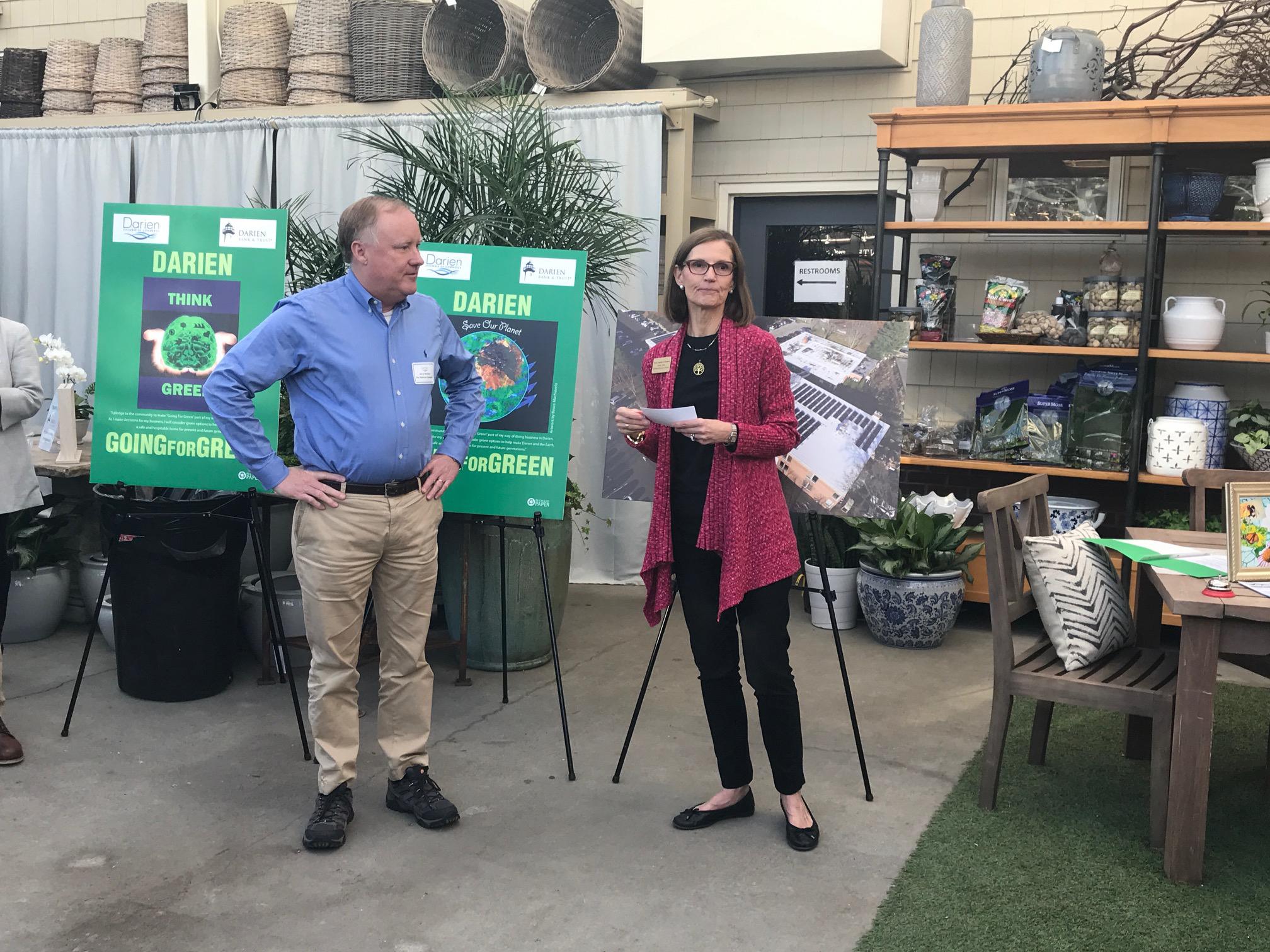 Darien company installs a 129 kilowatt solar array on the roof, wins award