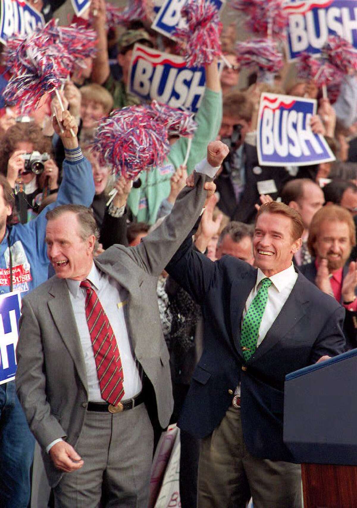 George H.W. Bush and Arnold Schwarzenegger's unlikely bromance