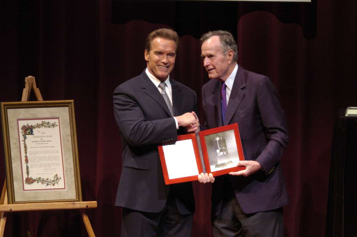 George H.W. Bush and Arnold Schwarzenegger's unlikely bromance