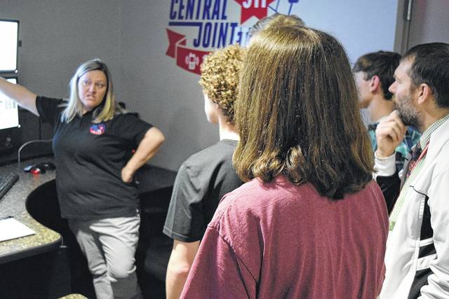 JHS class visits dispatch in anticipation of fire study