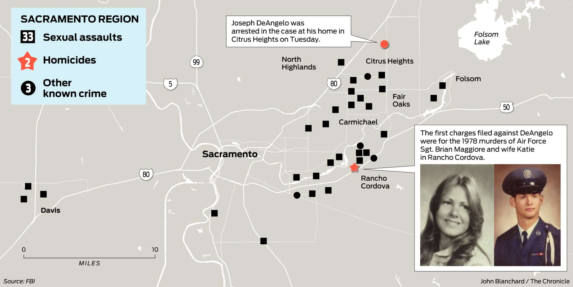 Golden State Killer Victim Map Golden State Killer Map Shows Where