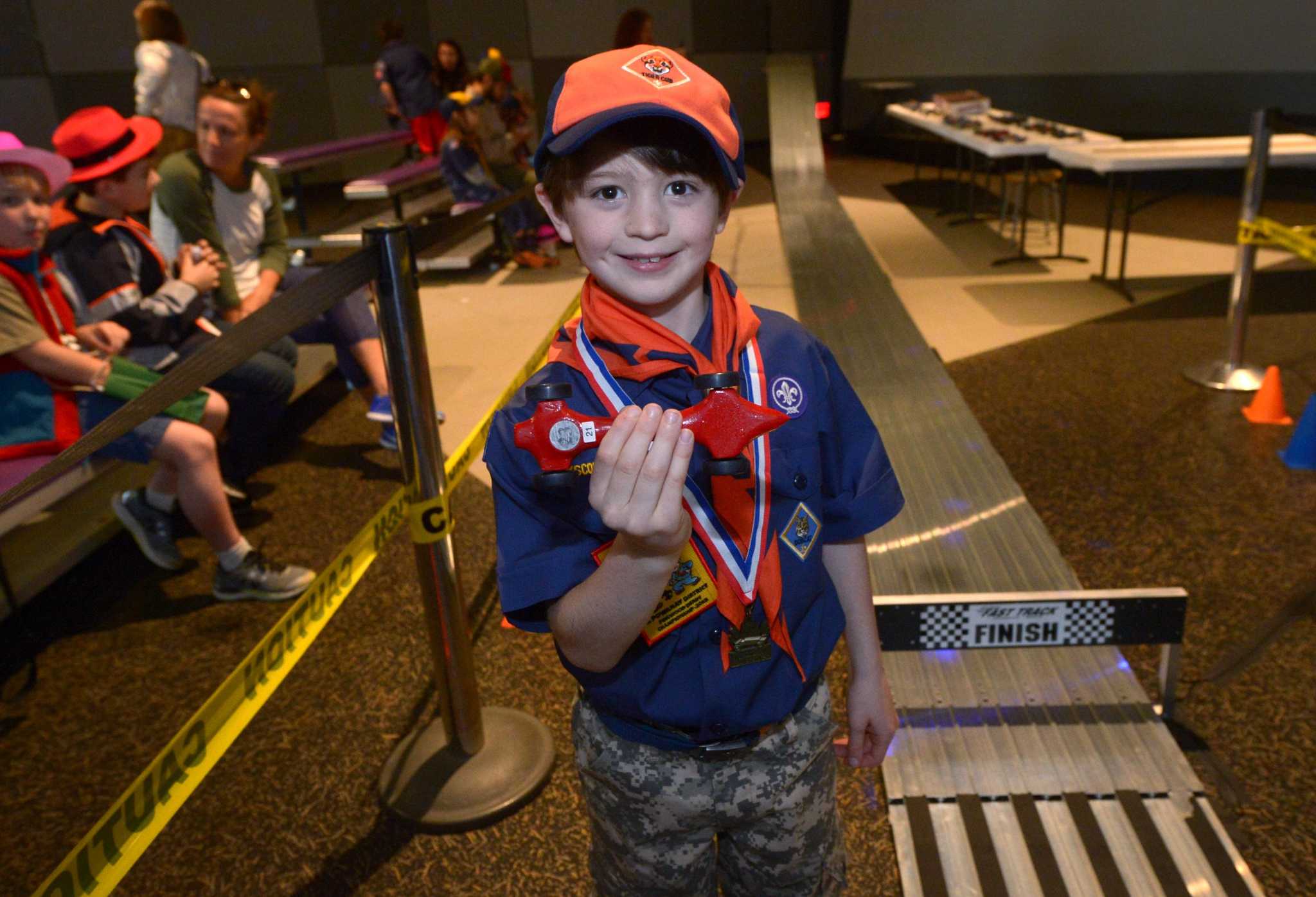 Derby day at Stepping Stones Museum for area Cub Scouts