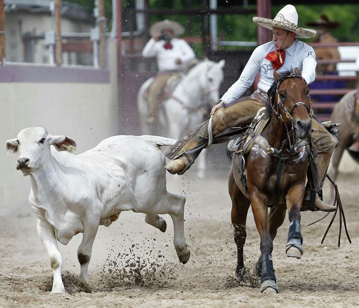Charros and escaramuzas excite crowd at fan-favorite Fiesta Charreada