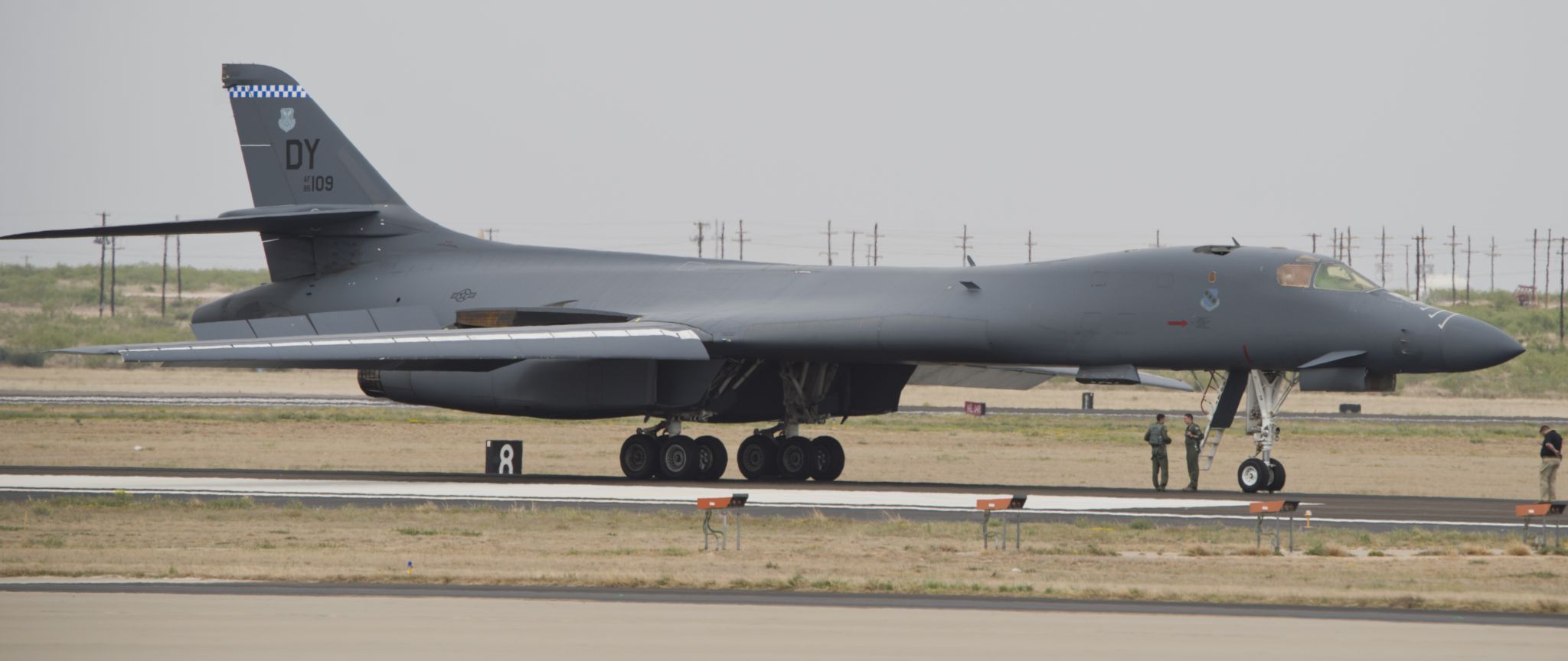 Here's the B-1 Lancer's flight path over Midland on Friday