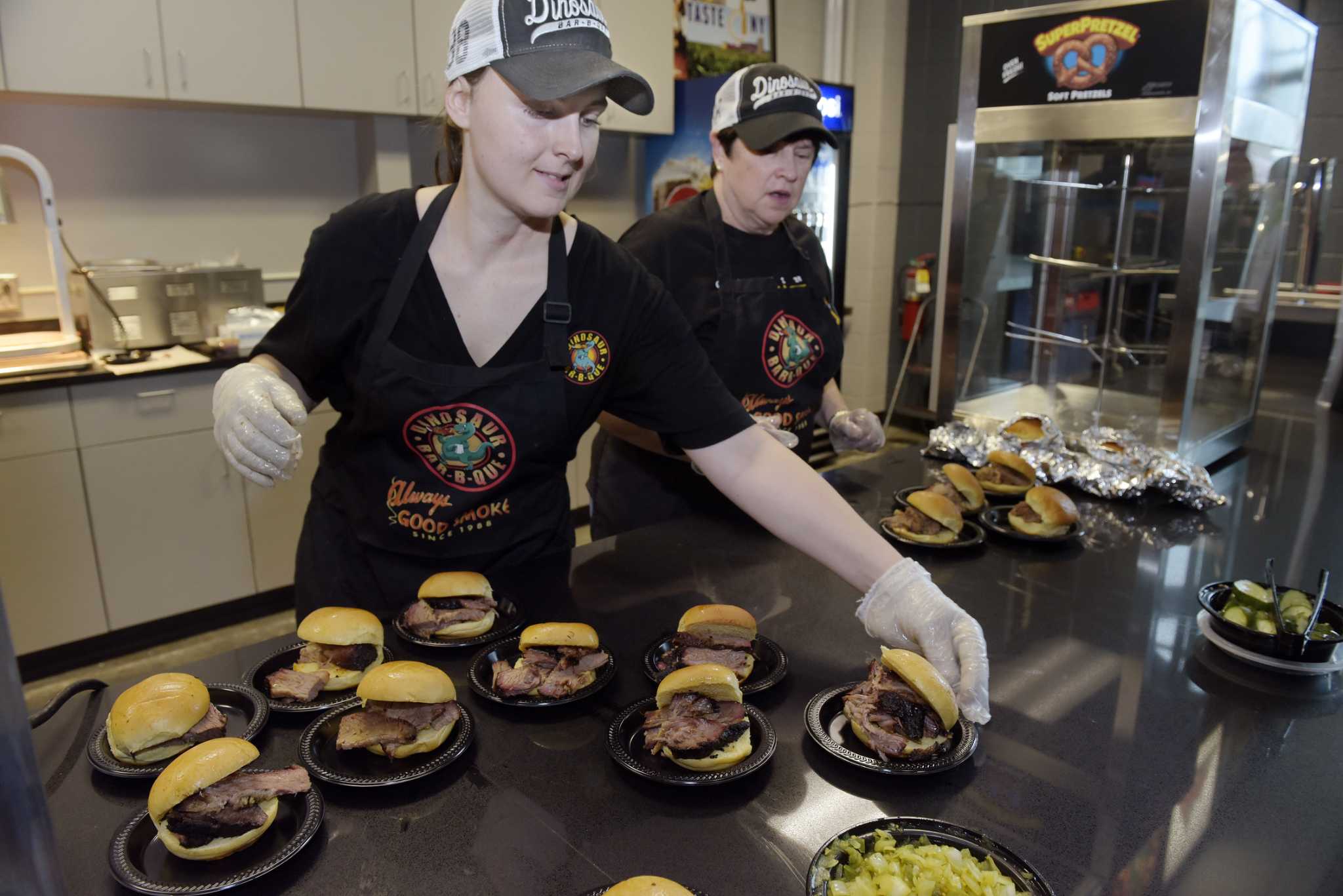 Dinosaur BBQ opens at Times Union Center