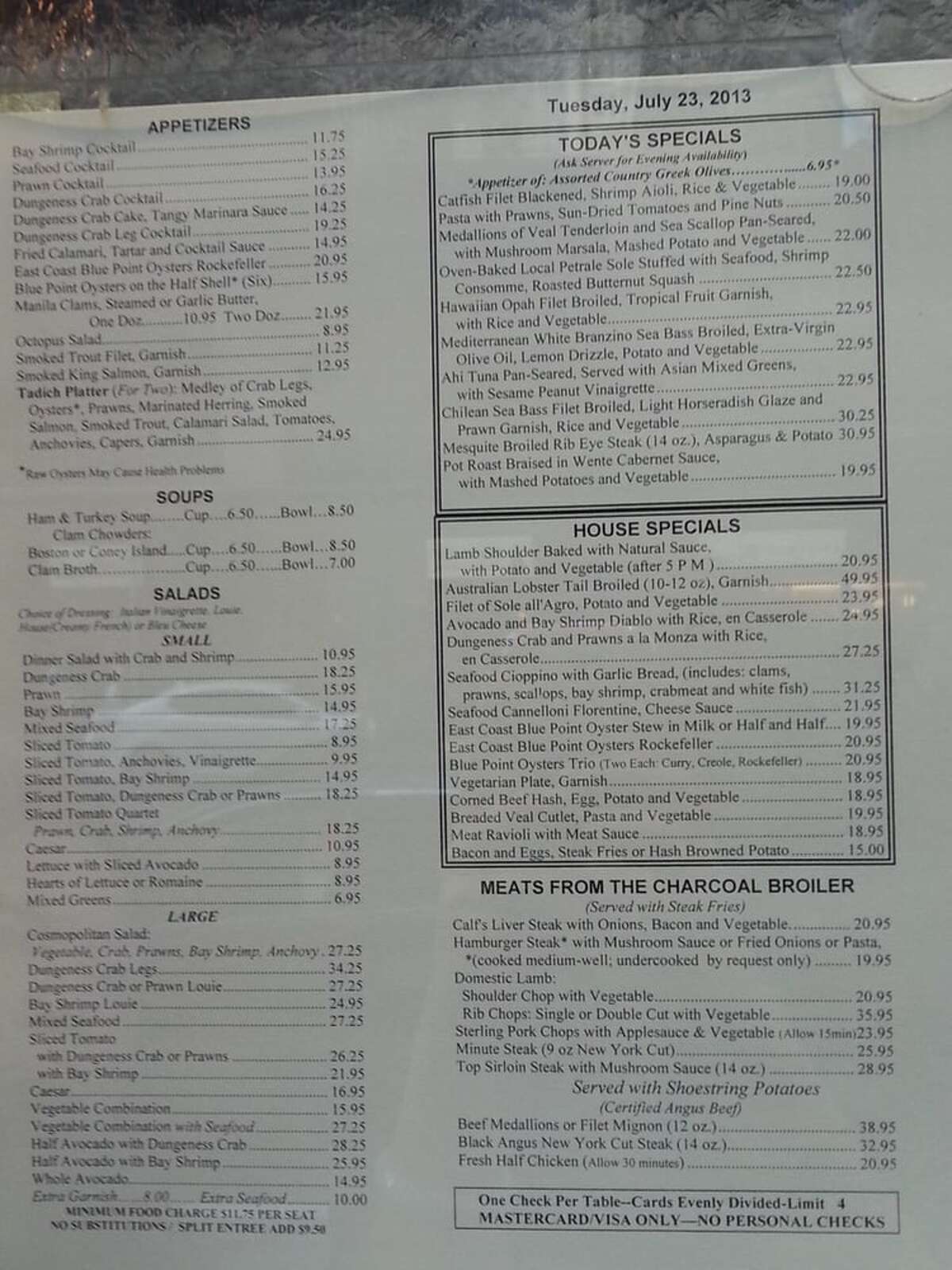 How San Francisco restaurant prices have changed in recent years