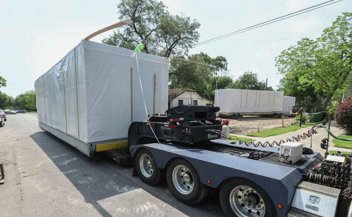 Factory-built modular home becomes Heights contemporary