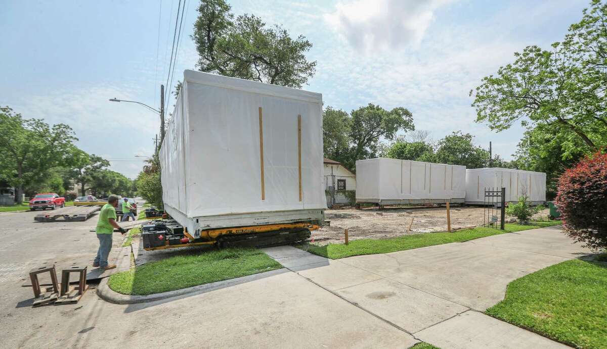 Factory-built modular home becomes Heights contemporary