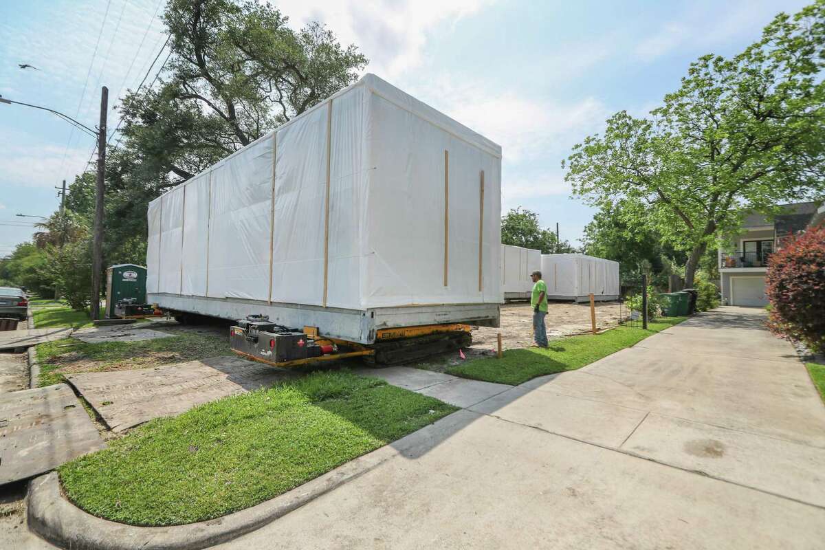 Factory-built modular home becomes Heights contemporary