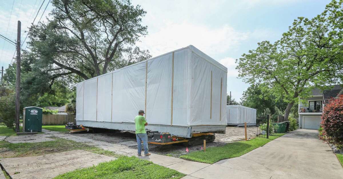 Factory-built modular home becomes Heights contemporary