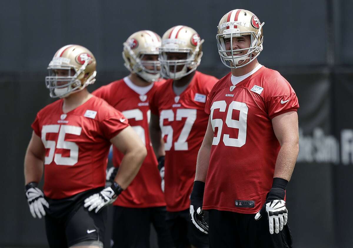 49ers lay it on the line with tough tackles Joe Staley, Mike McGlinchey