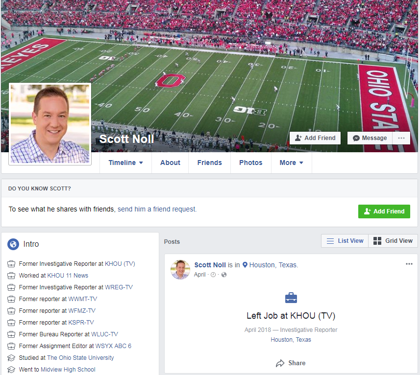 KHOU investigative reporter Scott Noll no longer with station