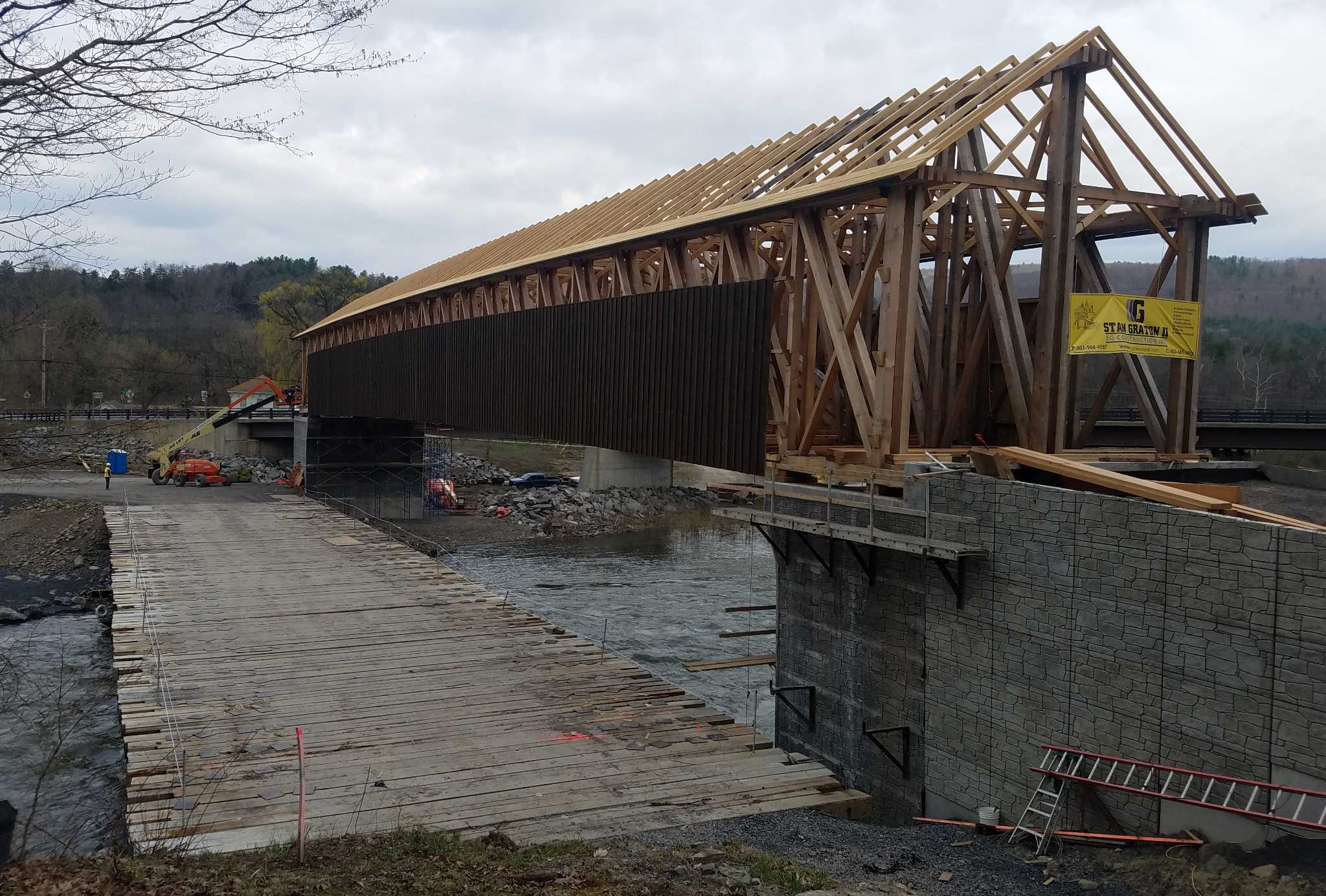 Reconstruction of iconic Blenheim Bridge on PBS' 'Nova'