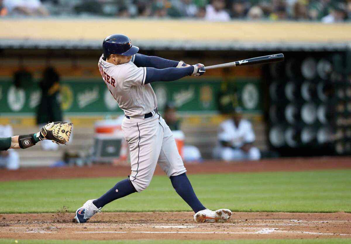 George Springer makes Astros history in blowout victory over A's