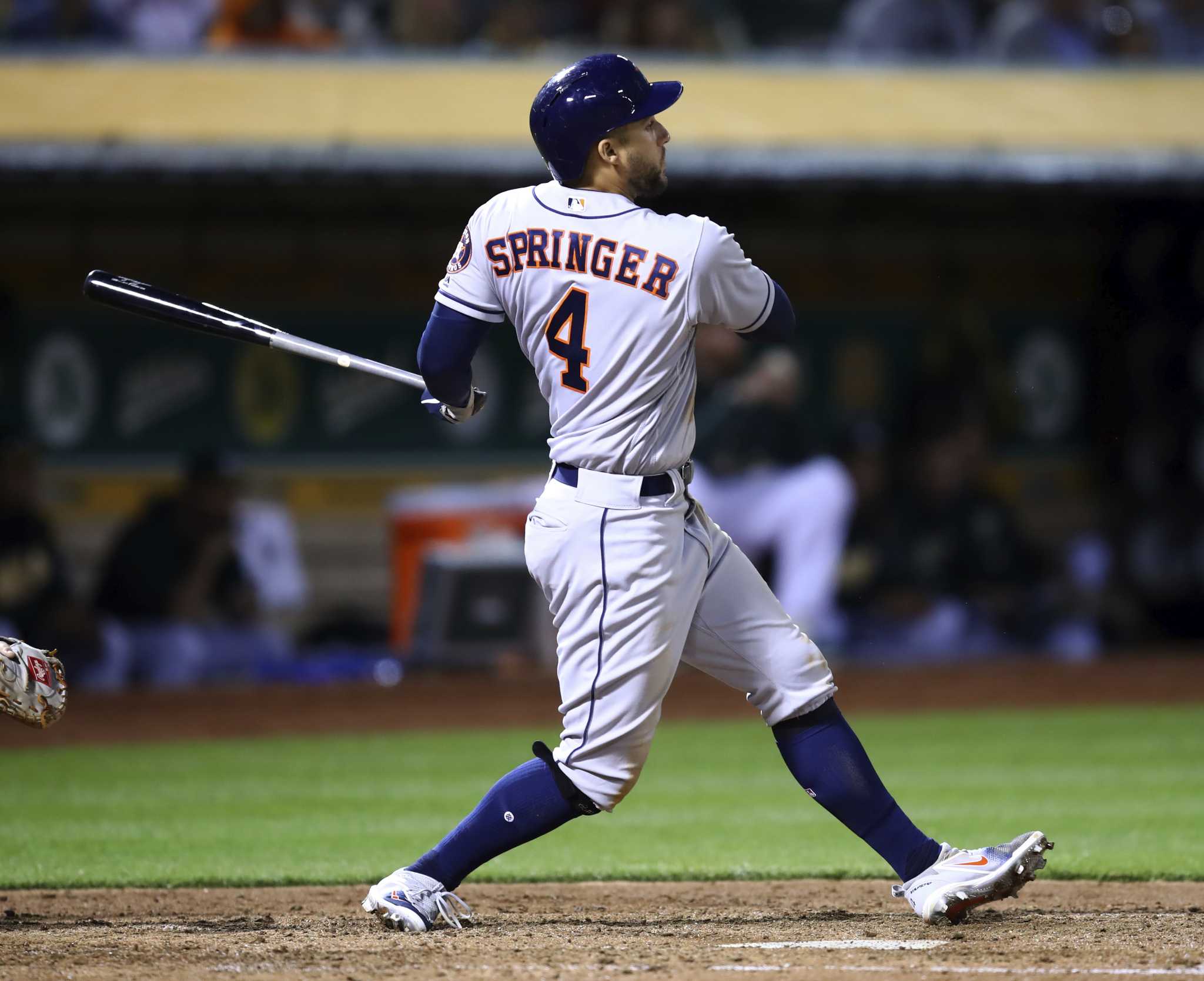George Springer continues hot streak as Astros top Athletics