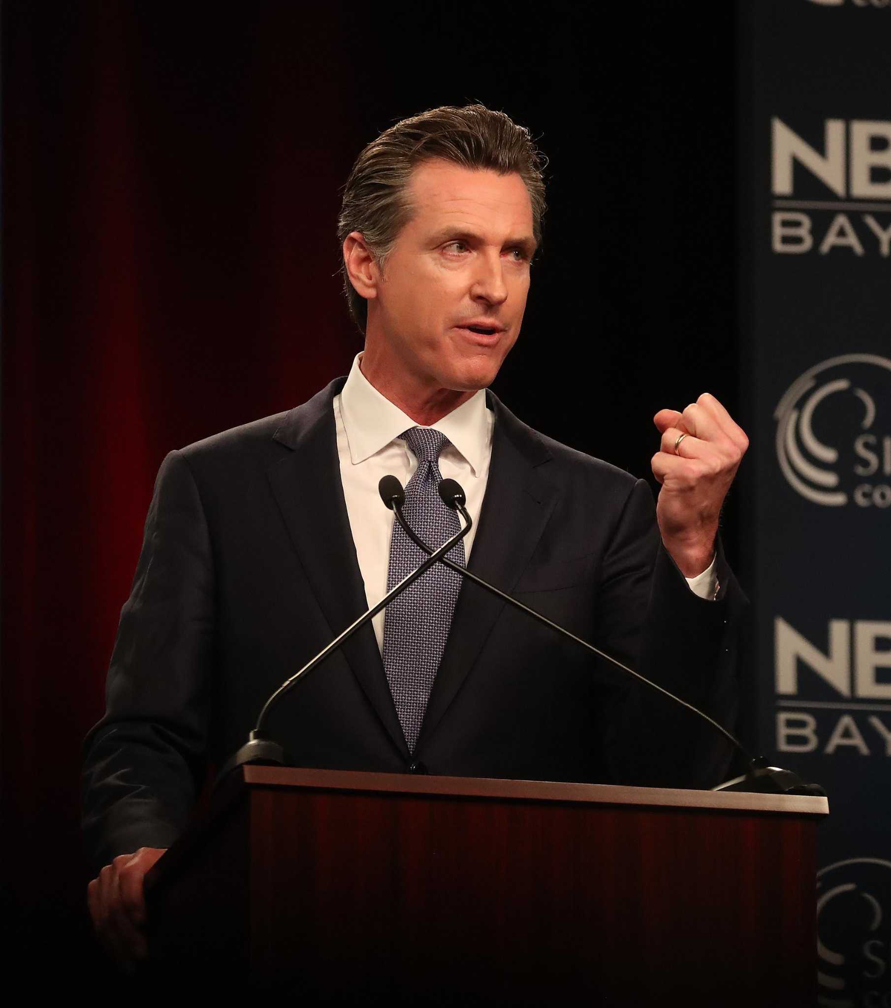 Gavin Newsom catches it from all sides in California gubernatorial debate