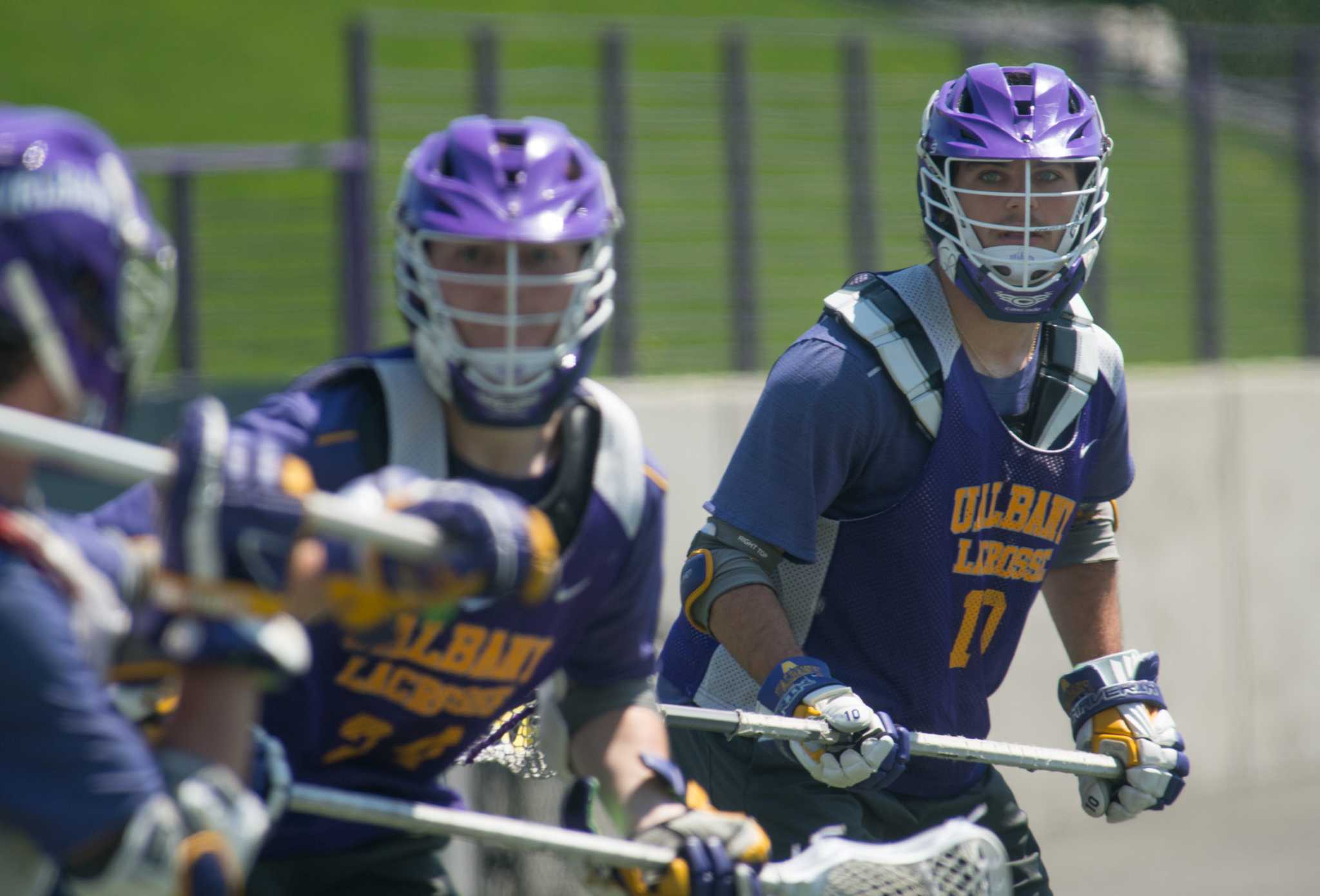UAlbany lacrosse's Josh Egan getting down to business