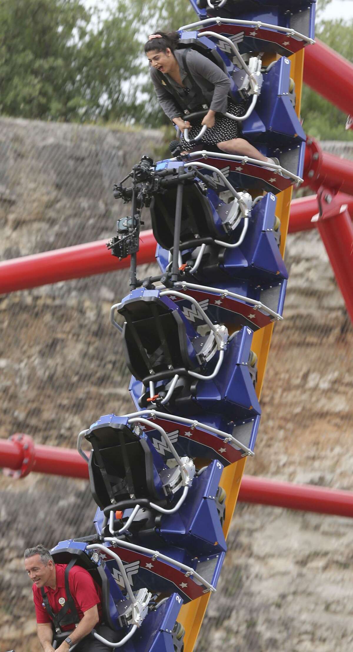 I rode the Six Flags Wonder Woman coaster, and it was awesome