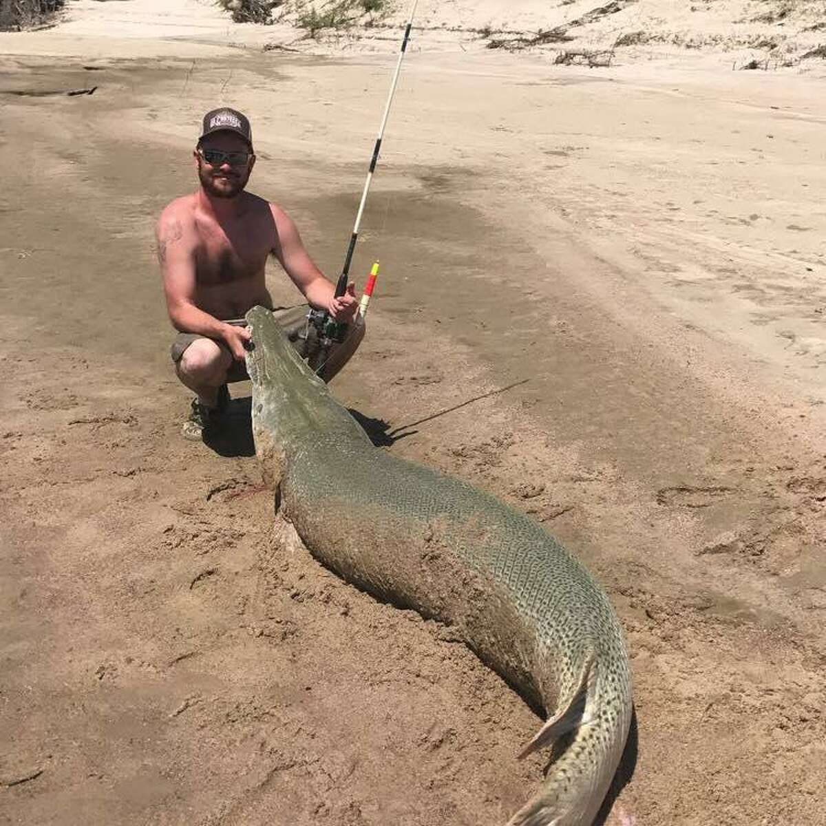 ‘Gar-gantuan’ fish pulled from the Trinity River in Liberty County