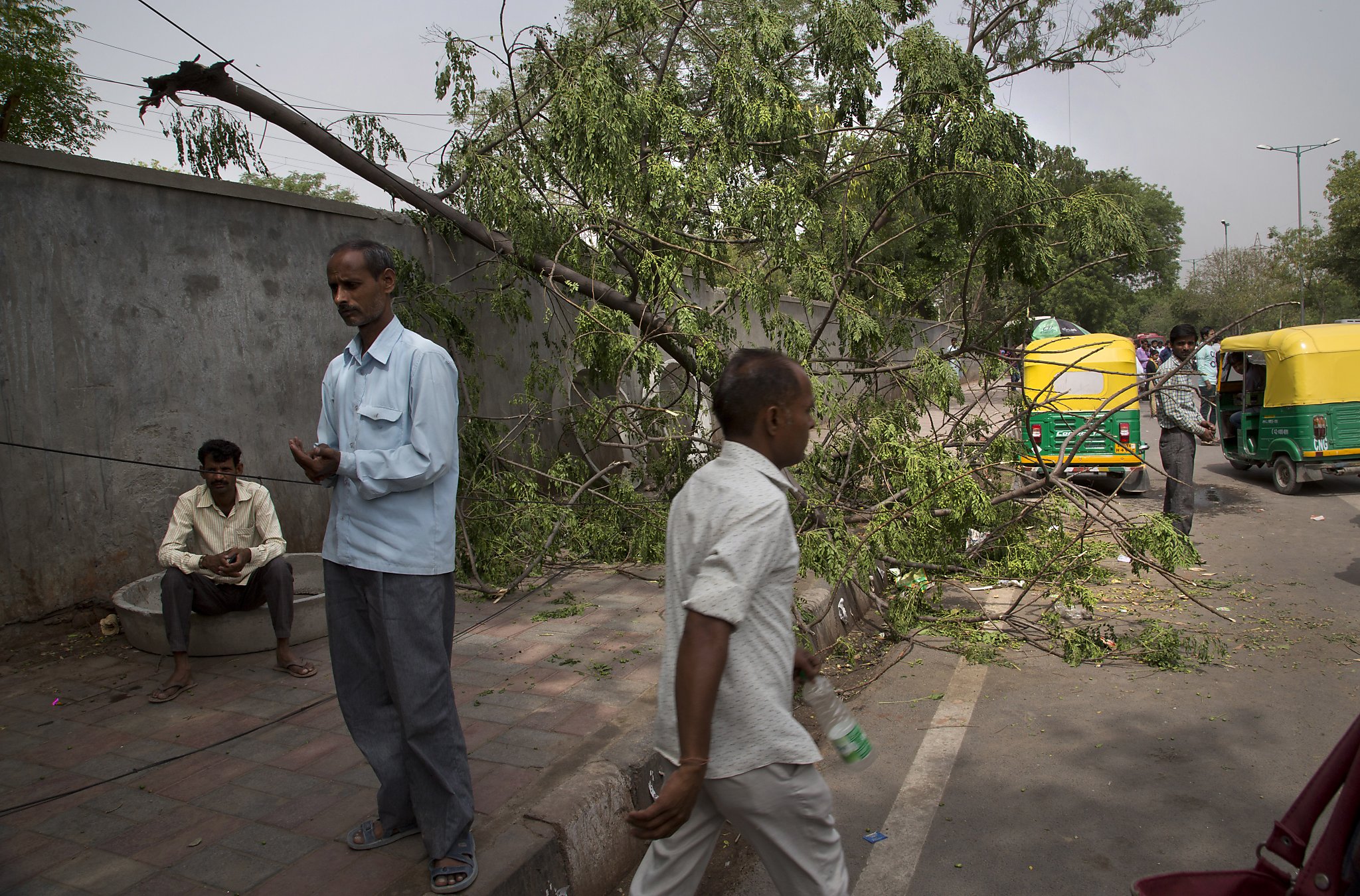 At least 43 killed in India as potent storms smash structures