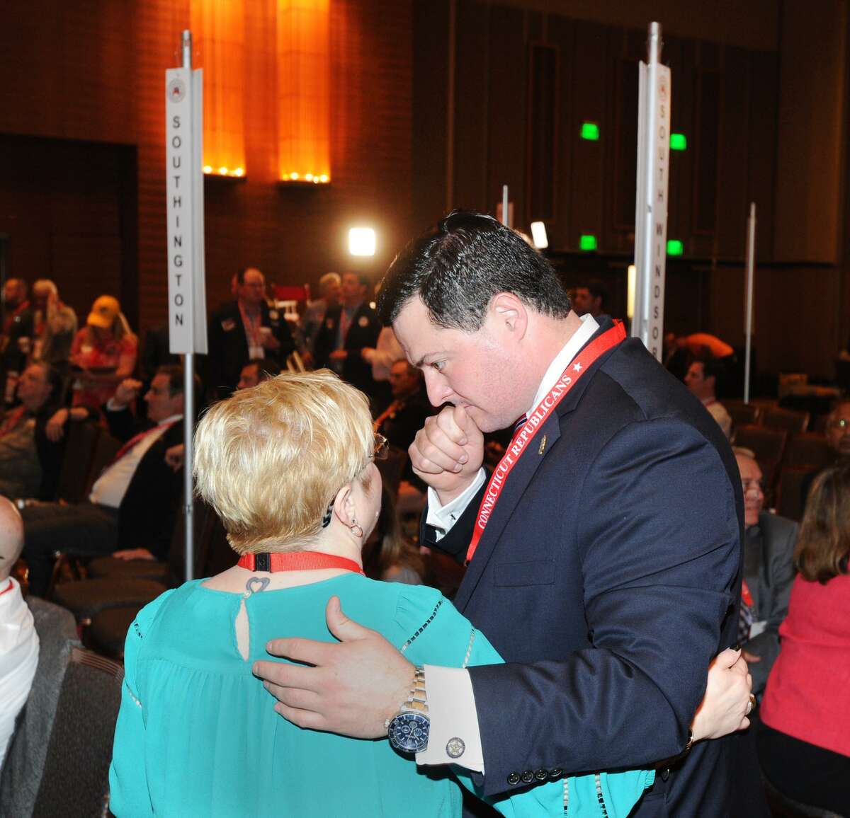 Tim Herbst, staking out territory on the right