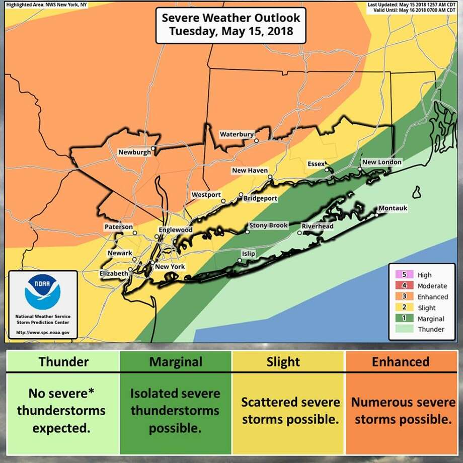 NWS: ‘Enhanced’ risk of severe T-storms - Connecticut Post