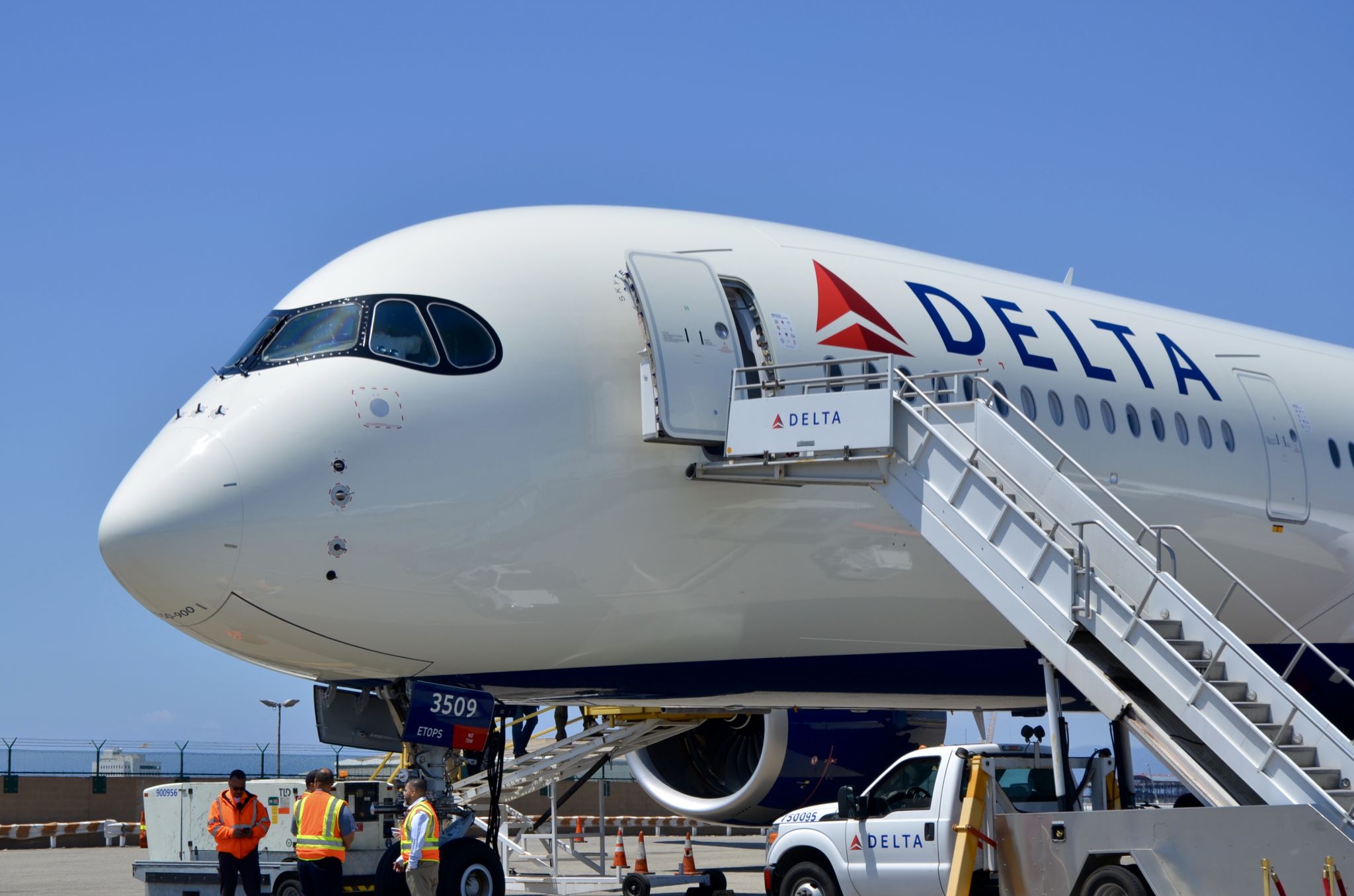 Delta's newest jet lands on West Coast