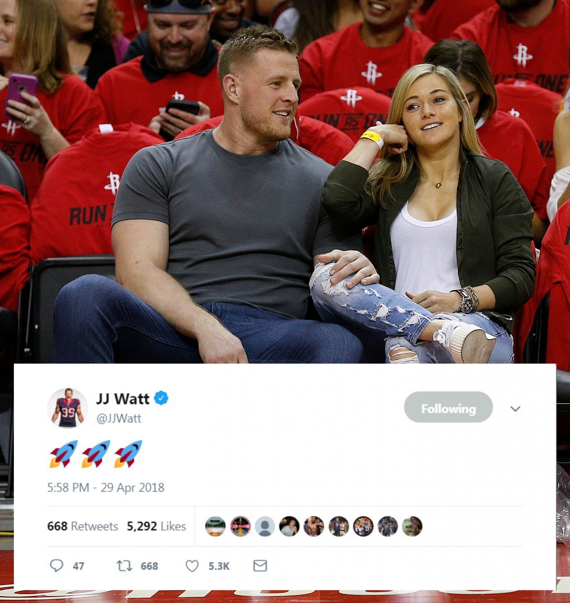 Houston pro athletes who show support for Rockets