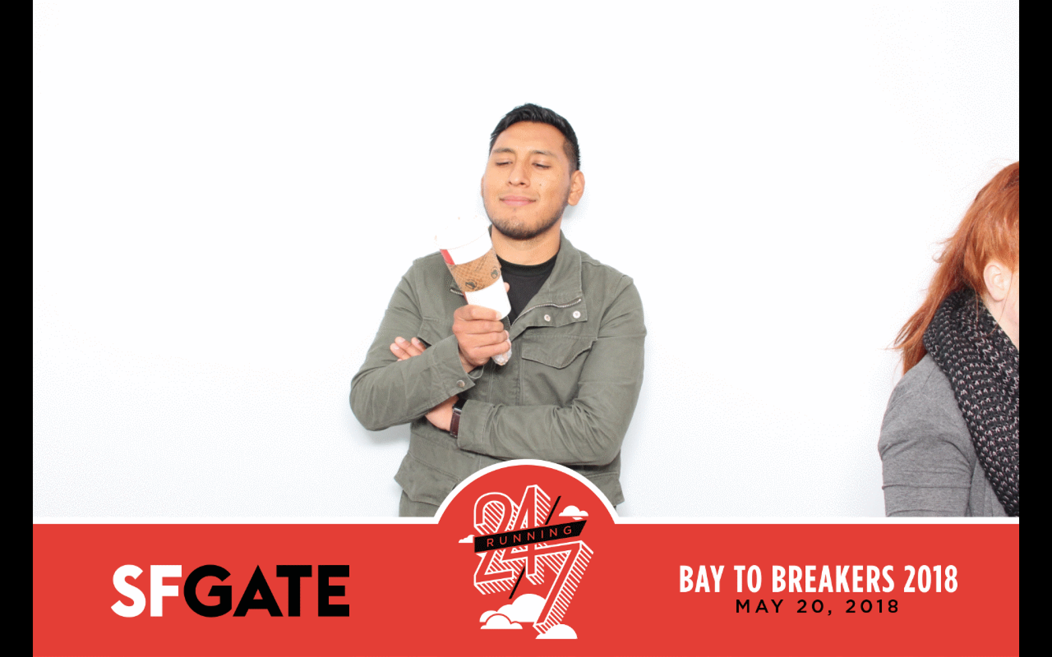 Bay to Breakers 2018 finish line photo booth