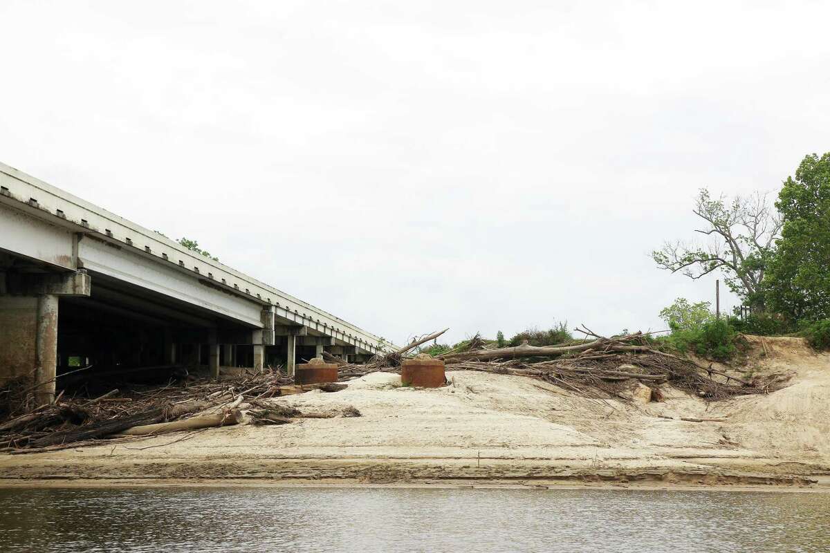 Trinity River changed by Hurricane Harvey