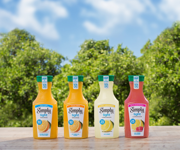 Simply Beverages division of Coca-Cola unveils new light juice products