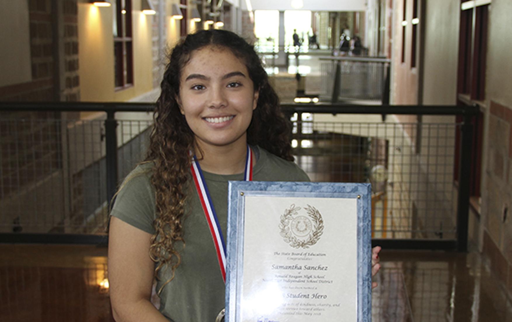 Reagan student honored as ‘Texas student hero’