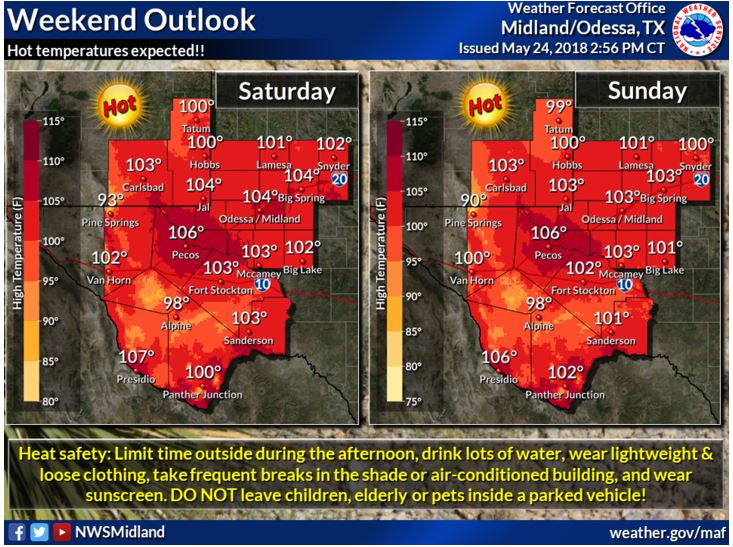 NWS: 100-degree heat on its way
