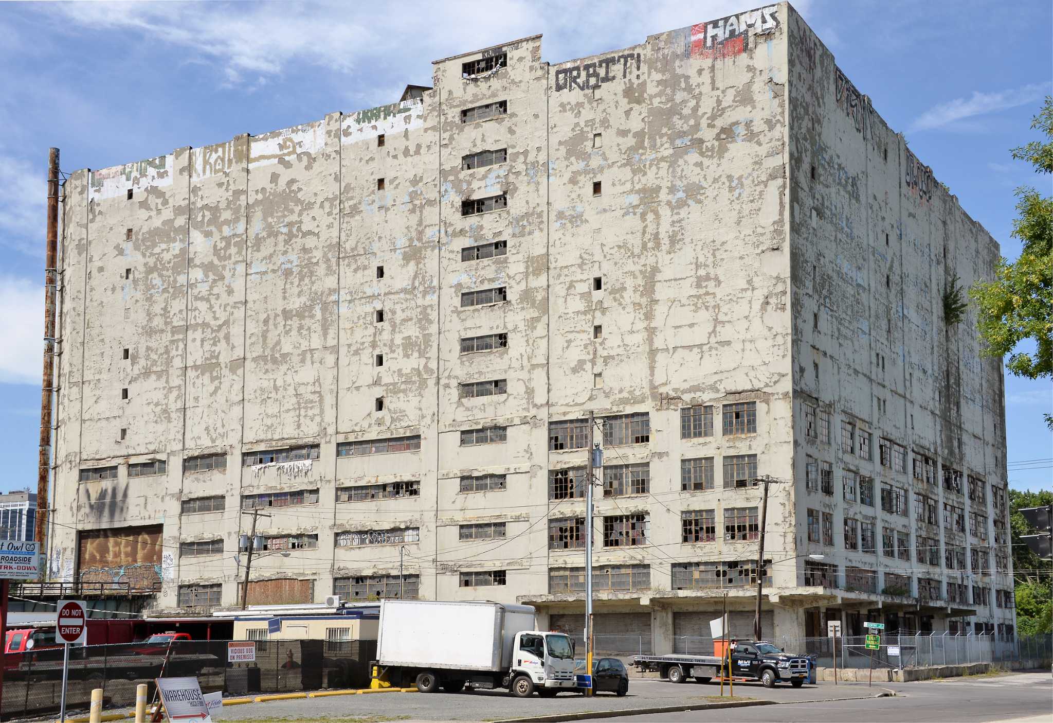 Decrepit warehouse makeover yet to start