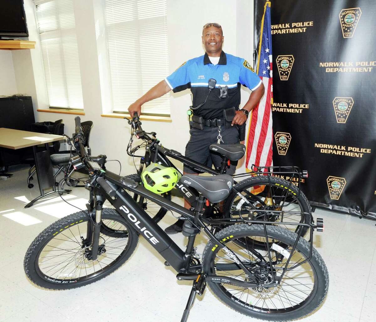 Norwalk police roll out electric mountain bikes