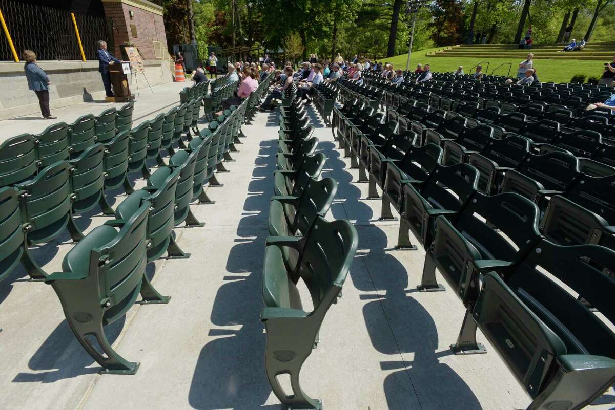 Photos: New seats at Music Haven Stage