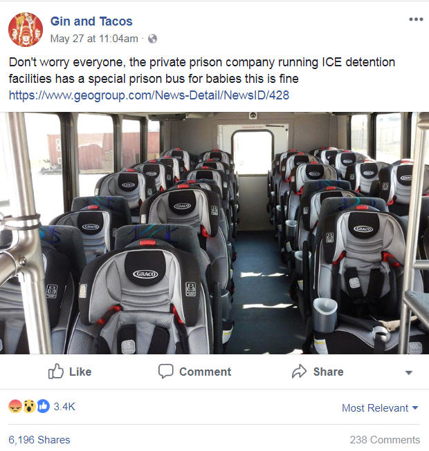 ICE's 'special prison bus for babies' causes online furor, but the ...