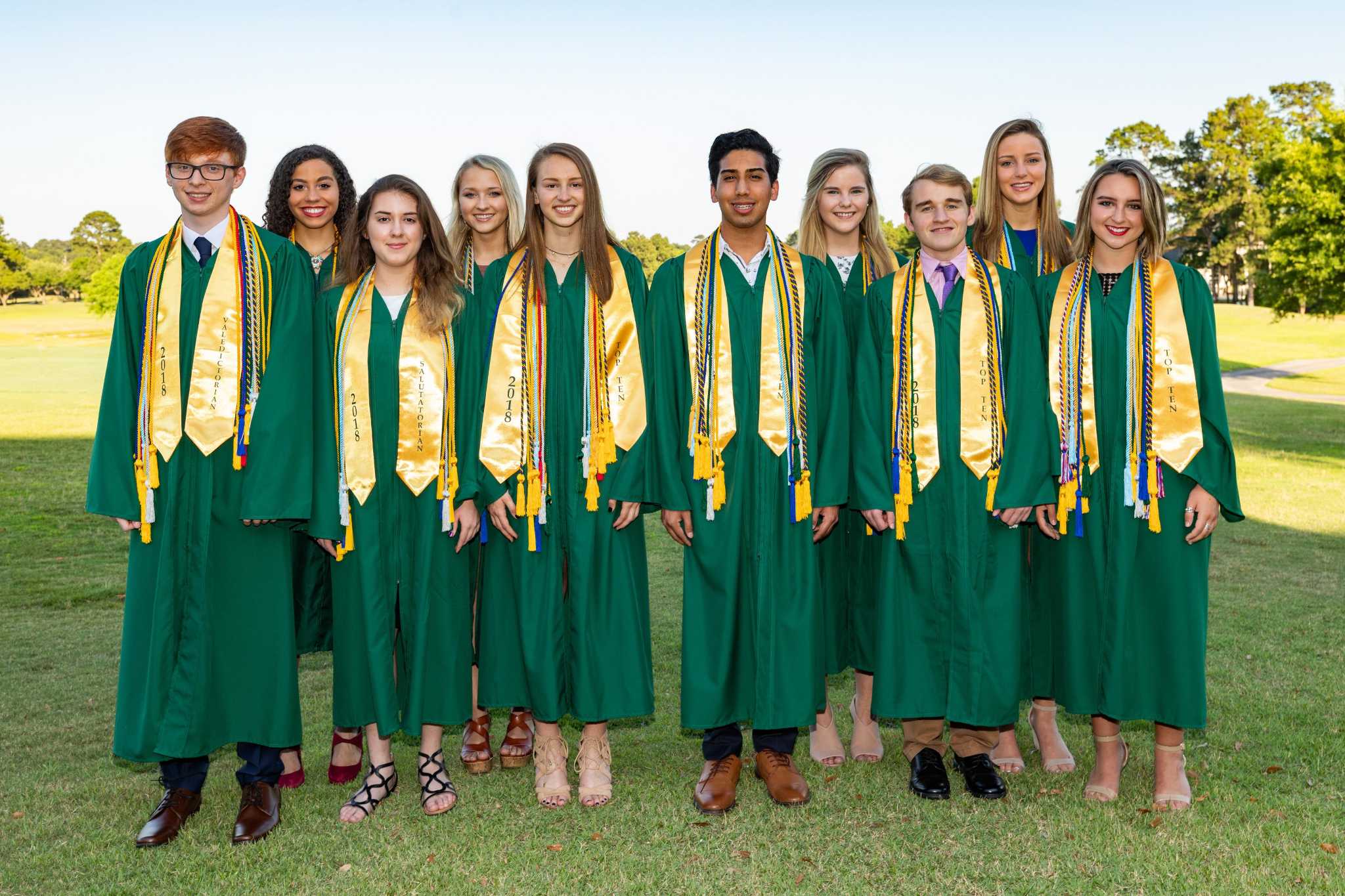 2018 Top 10 grads for Kingwood area high schools