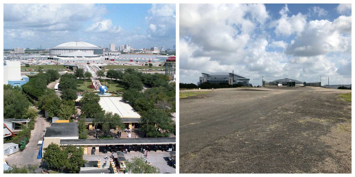 See what the Astroworld site looks like 50 years after the park opened