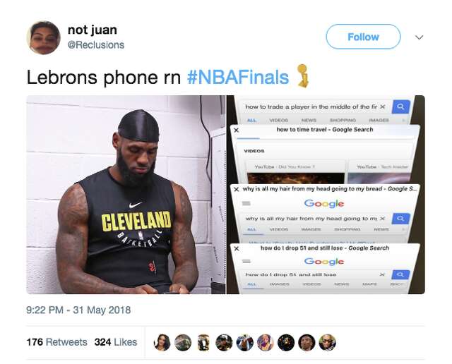 Exasperated LeBron and J.R. Smith: The best memes from a wild Game 1 of ...