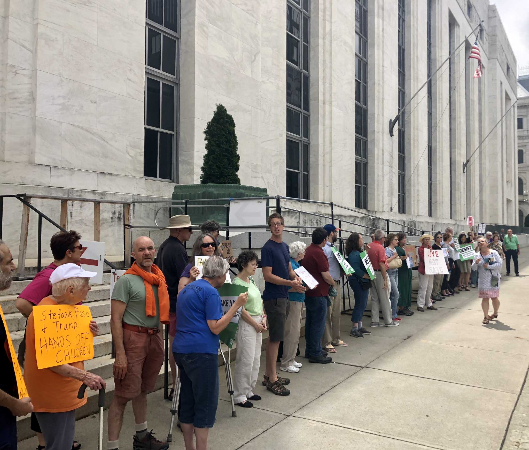 Albany activists protest federal policies on immigrant children