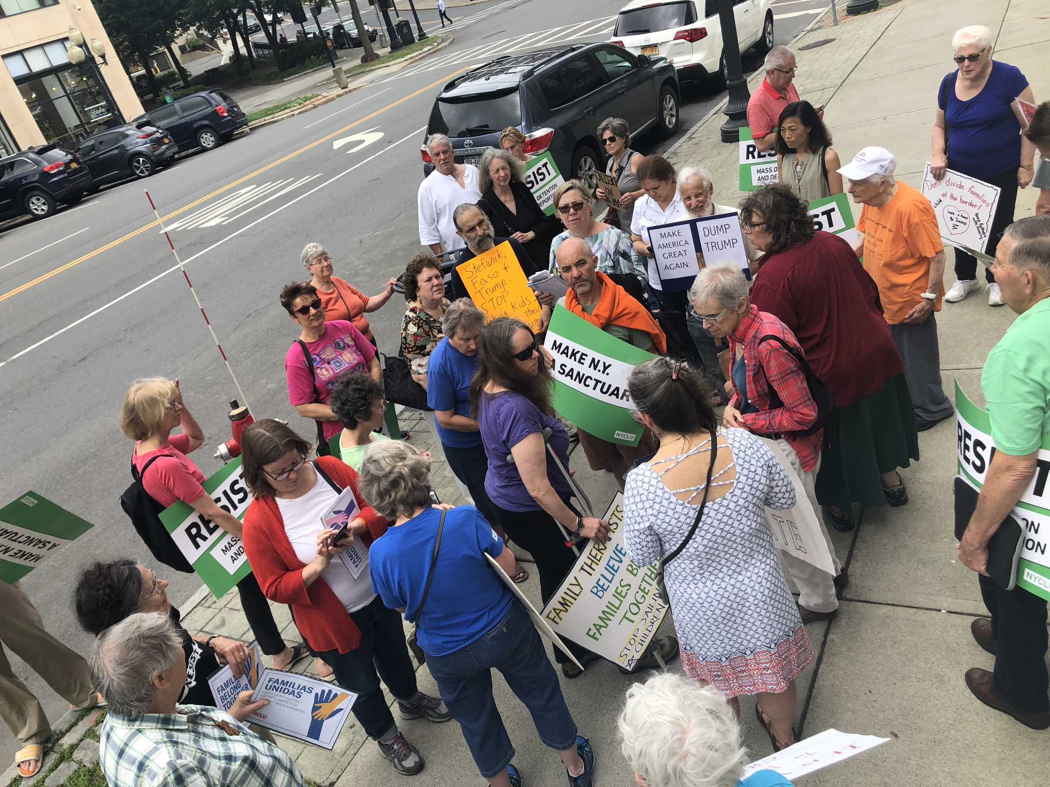 Albany activists protest federal policies on immigrant children