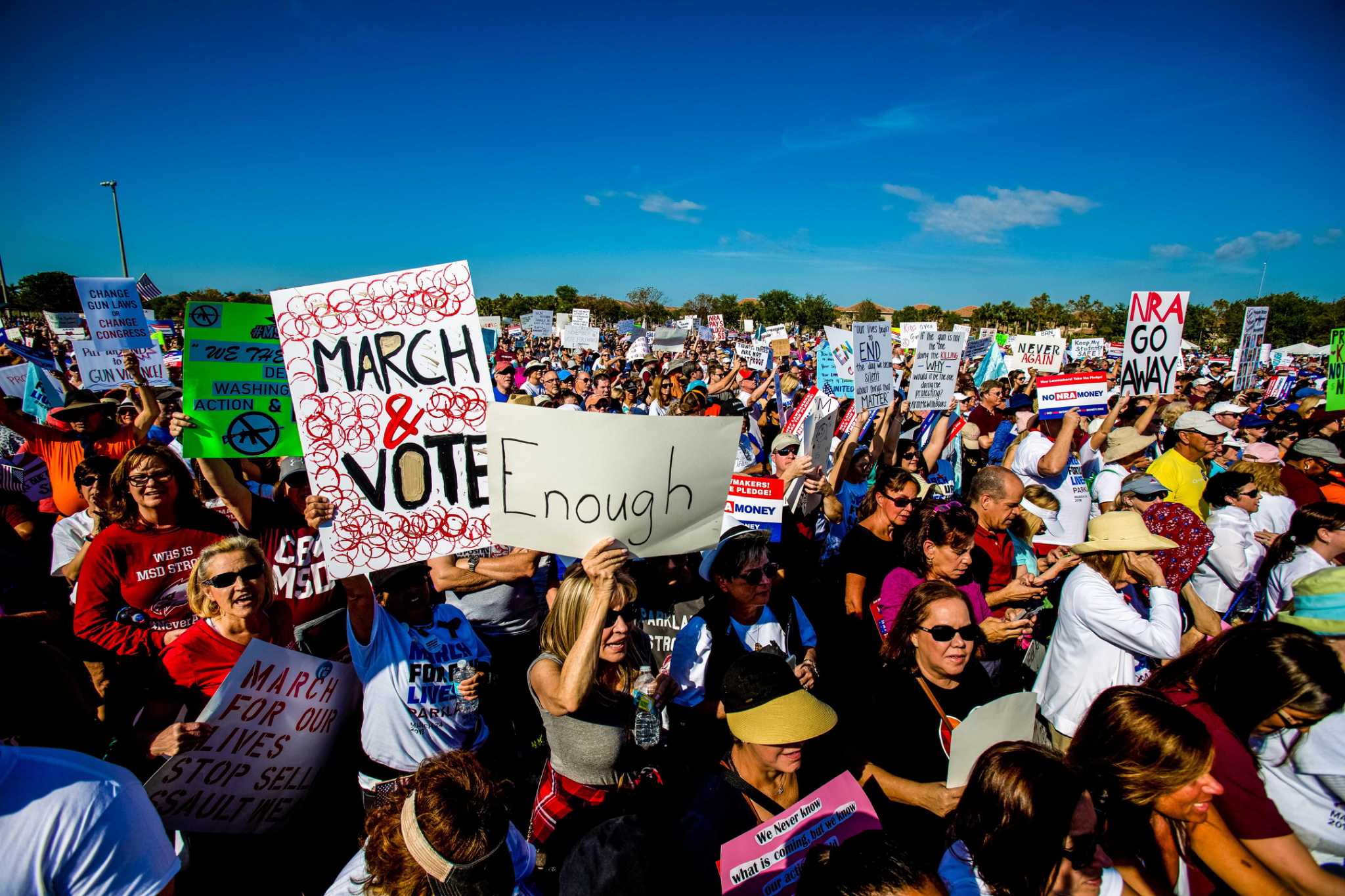 March for Our Lives rally against gun violence taking place in San Antonio