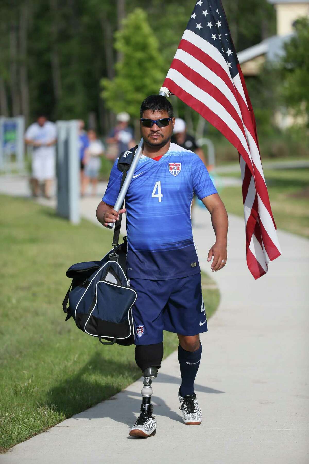 Amputee soccer players from around the world compete in Houston