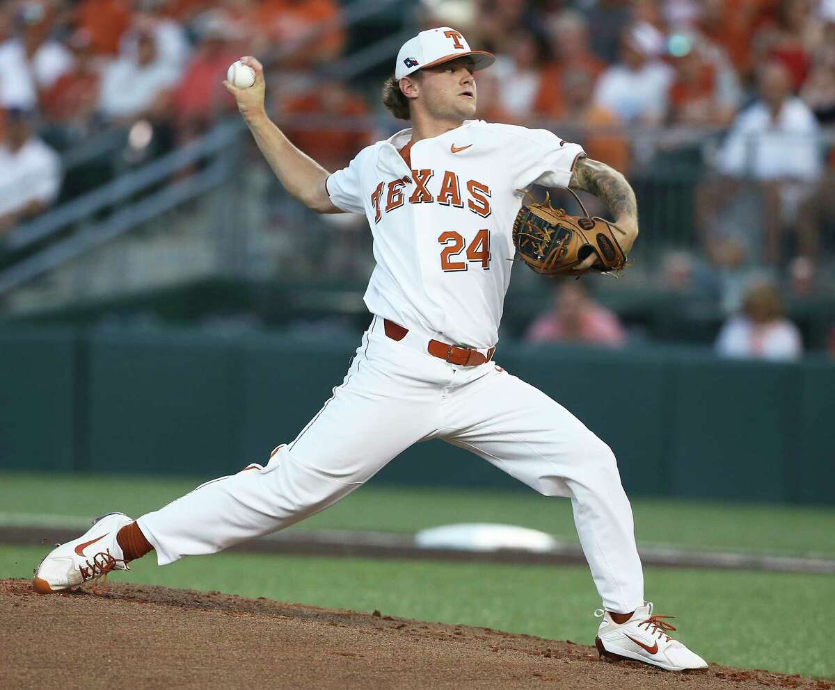 Watch: Former Bridge City pitcher sends Texas into super regionals